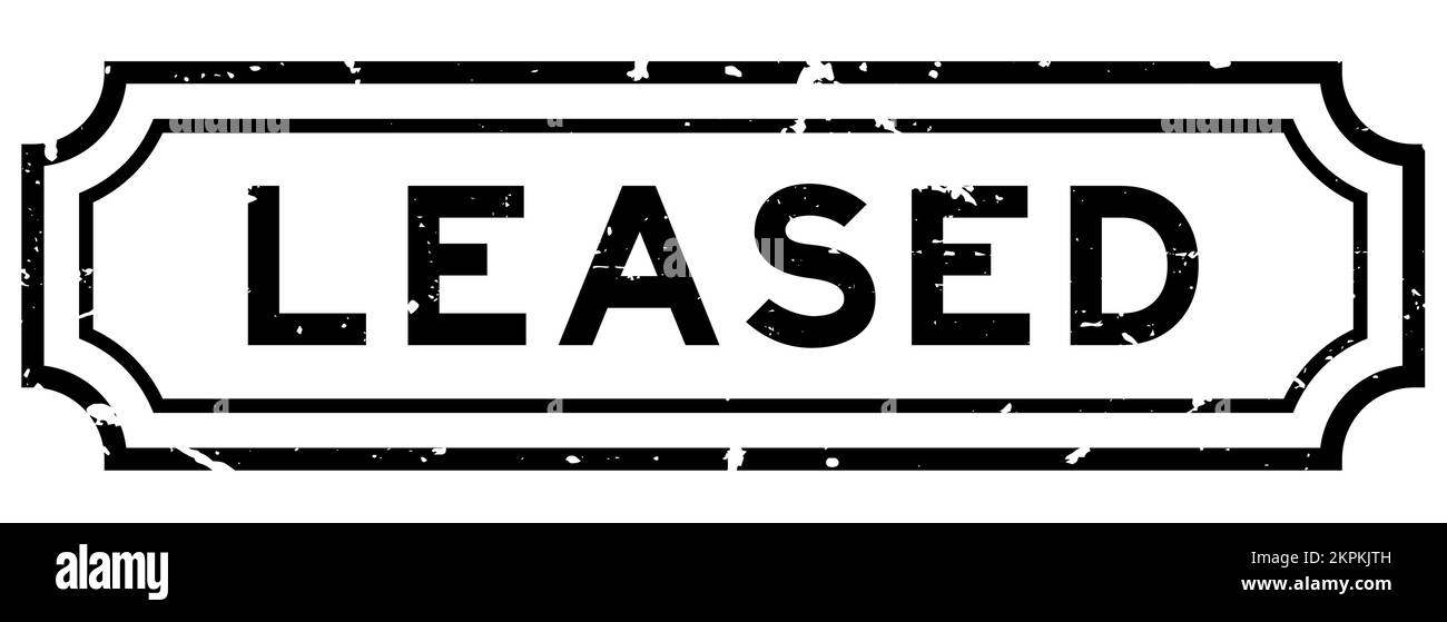 Grunge black leased word rubber seal stamp on white background Stock ...