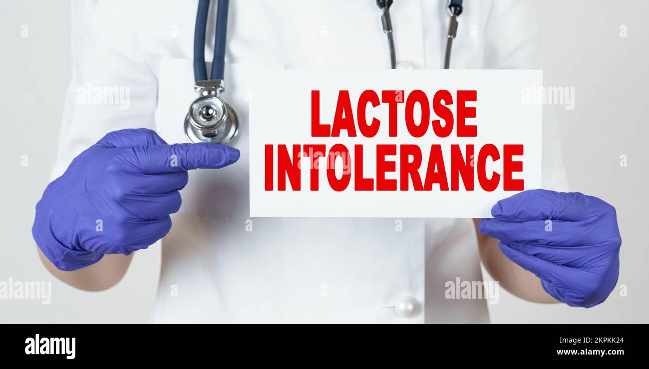 Medicine and health concept. The doctor points his finger at a sign ...