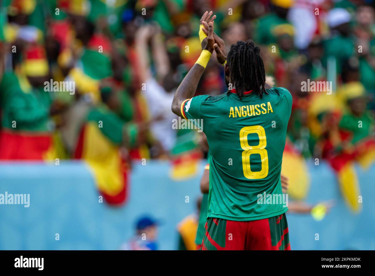 Andre-Frank Zambo Anguissa of Cameroon during the FIFA World Cup Qatar ...
