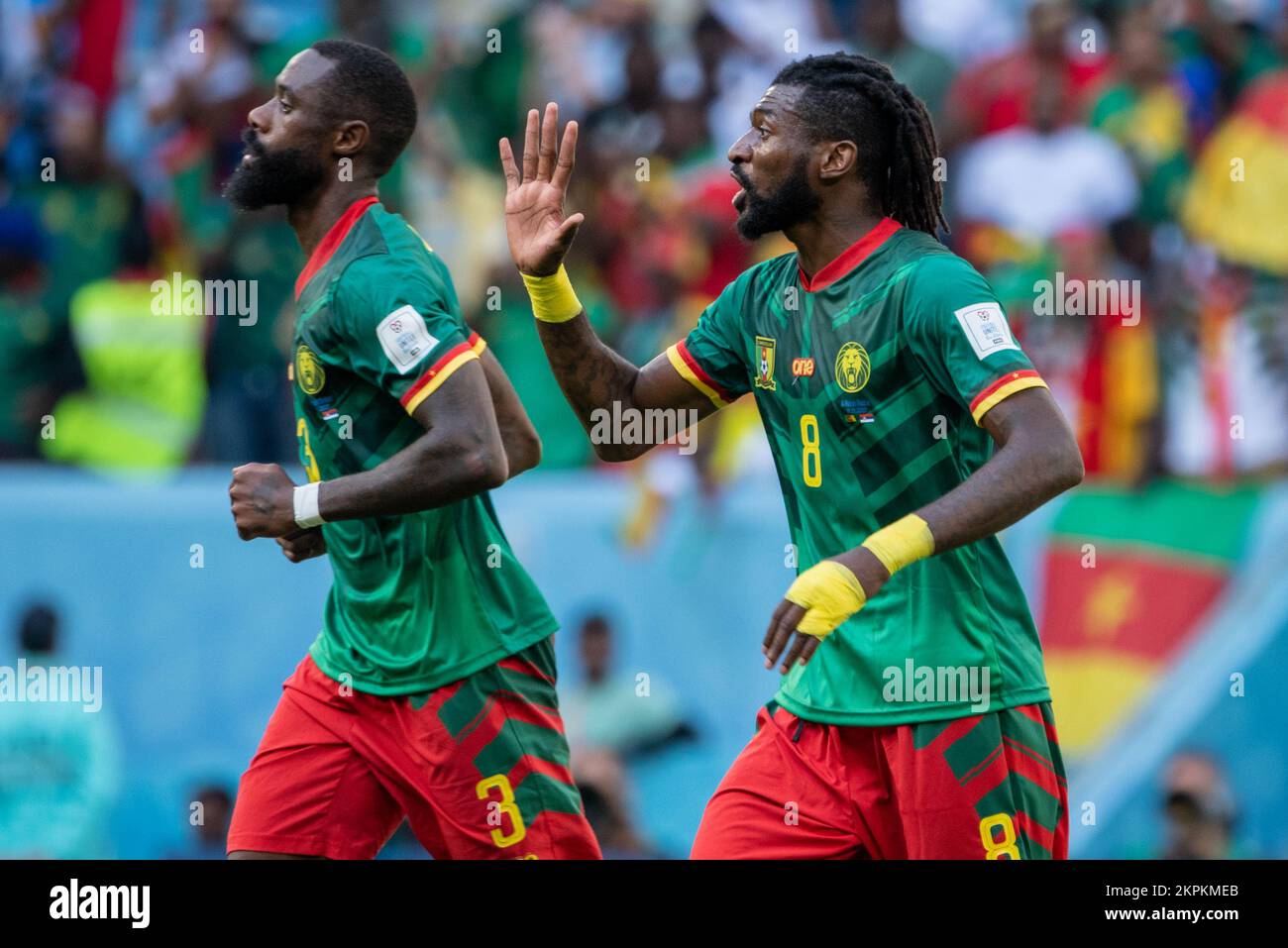 Andre-Frank Zambo Anguissa of Cameroon during the FIFA World Cup Qatar ...