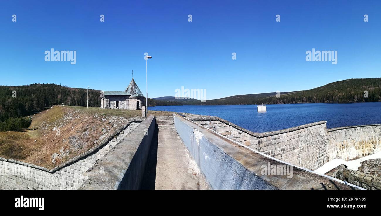 Water reservoir Sous, dam on the river Cerna Desna (CTK Photo/Marek ...
