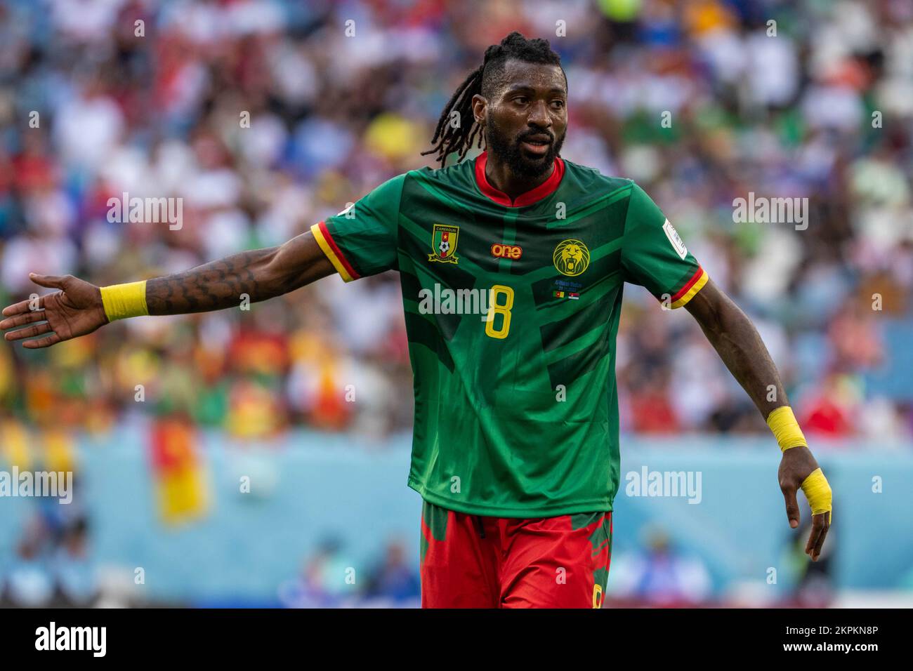 Andre-Frank Zambo Anguissa of Cameroon during the FIFA World Cup Qatar ...