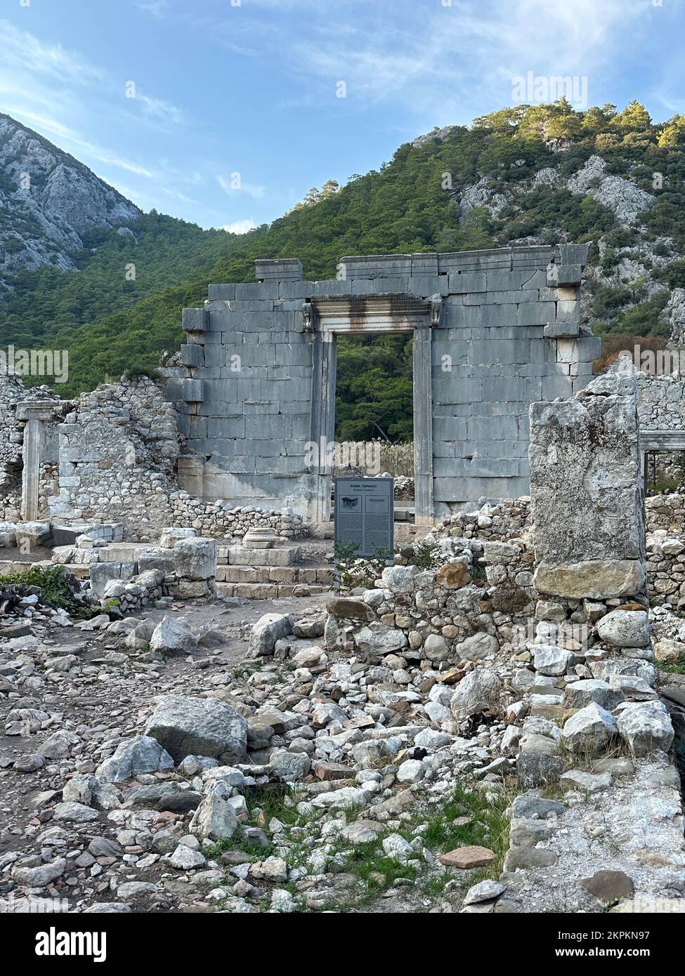 Roman Temple, Olympos Ruins, Cirali, Kemer, Antalya, Anatolia, Turkey ...