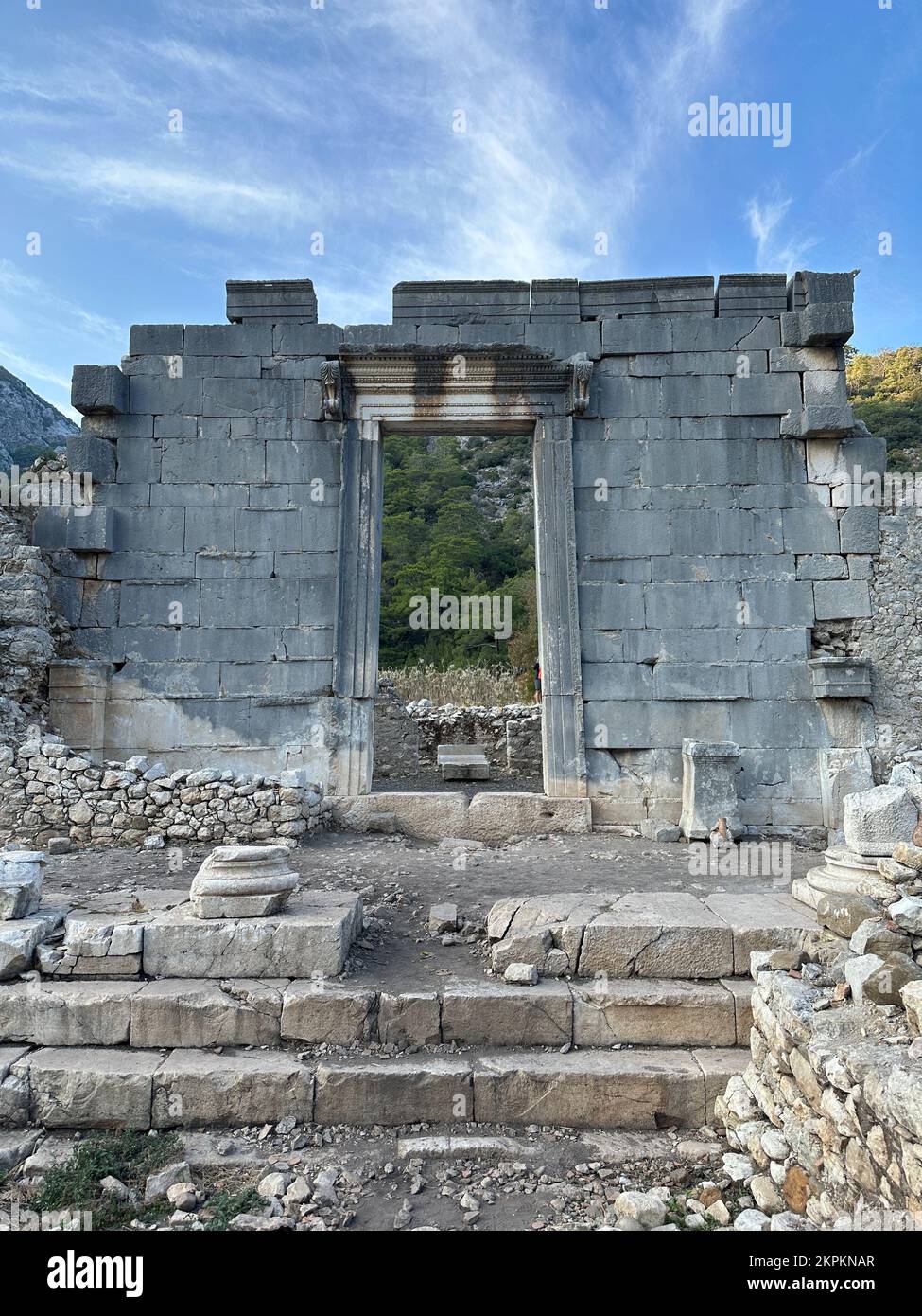 Roman Temple, Olympos Ruins, Cirali, Kemer, Antalya, Anatolia, Turkey ...