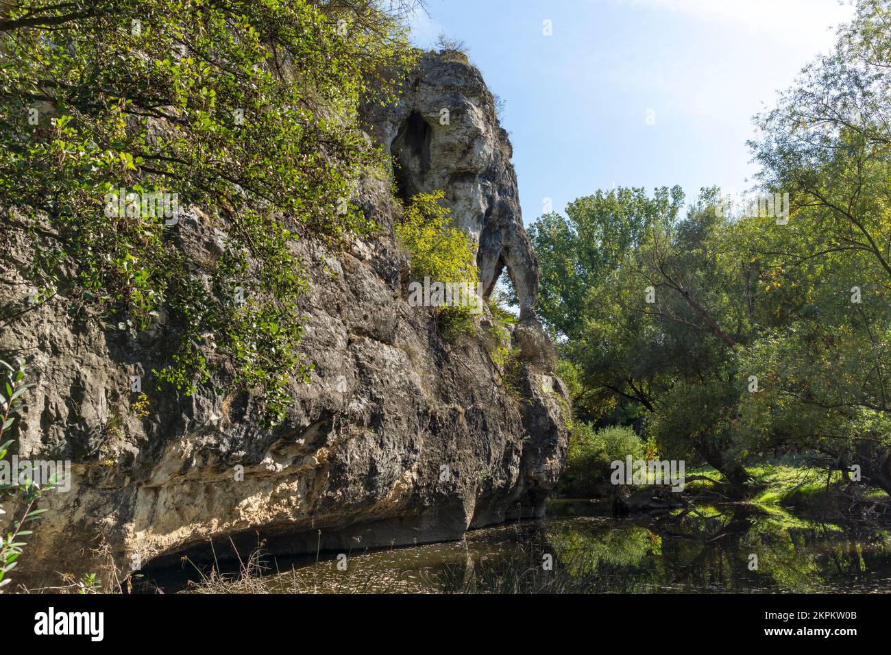 Amazing Landscape of Vit river, passing near village of Aglen, Lovech ...