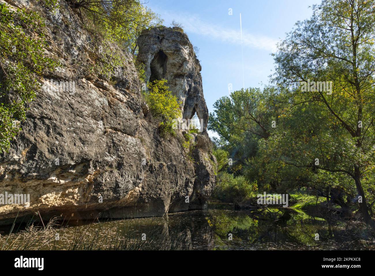 Amazing Landscape of Vit river, passing near village of Aglen, Lovech ...