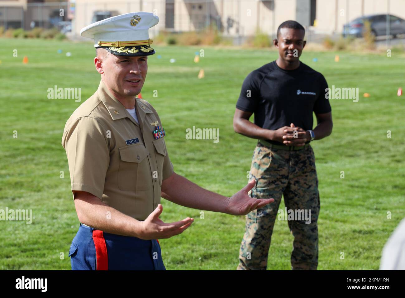 U.S. Marine Corps Maj. Christopher Smith, commanding officer of Recruiting Station Albuquerque ...