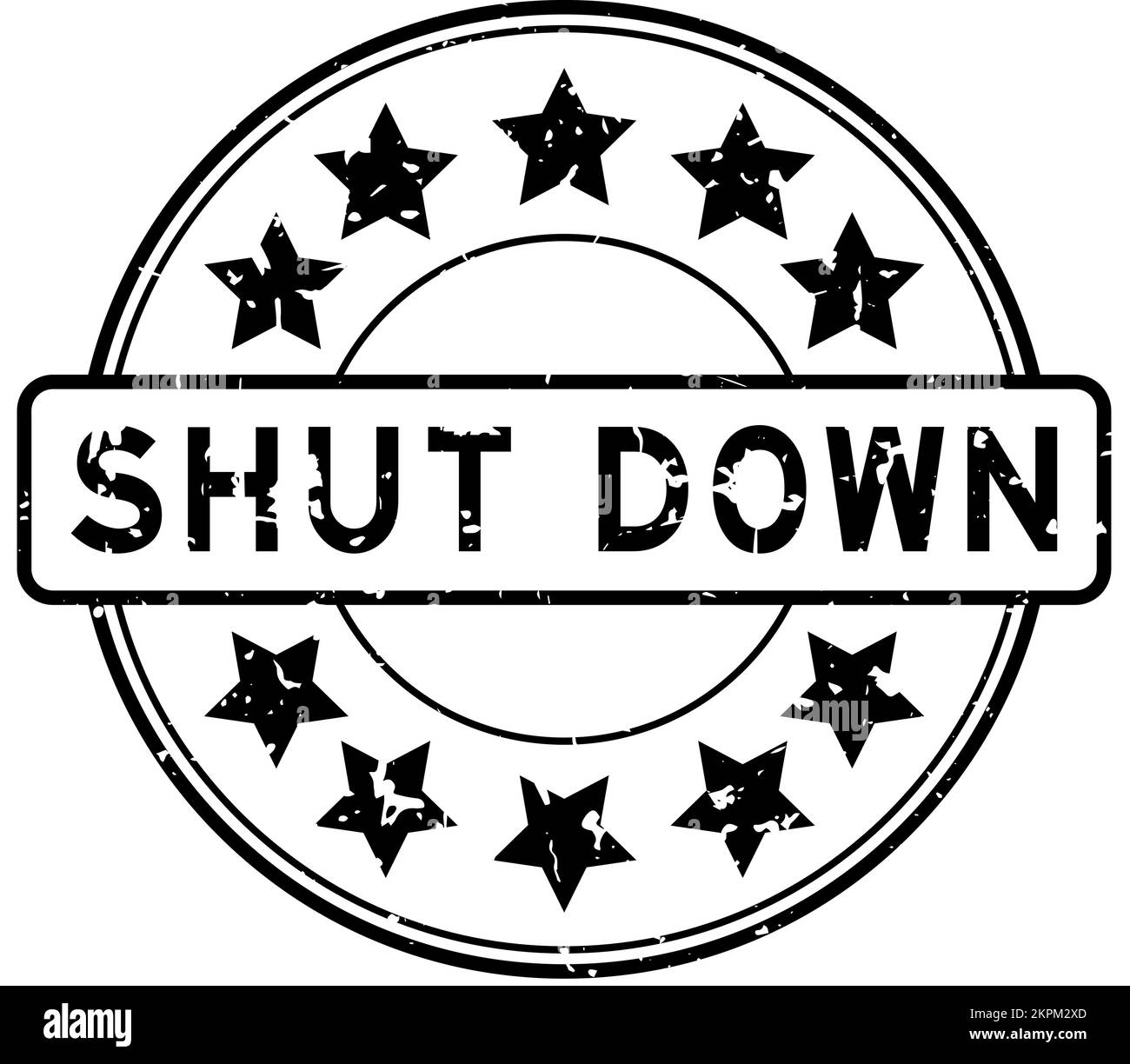 Shut down word Stock Vector Images - Alamy
