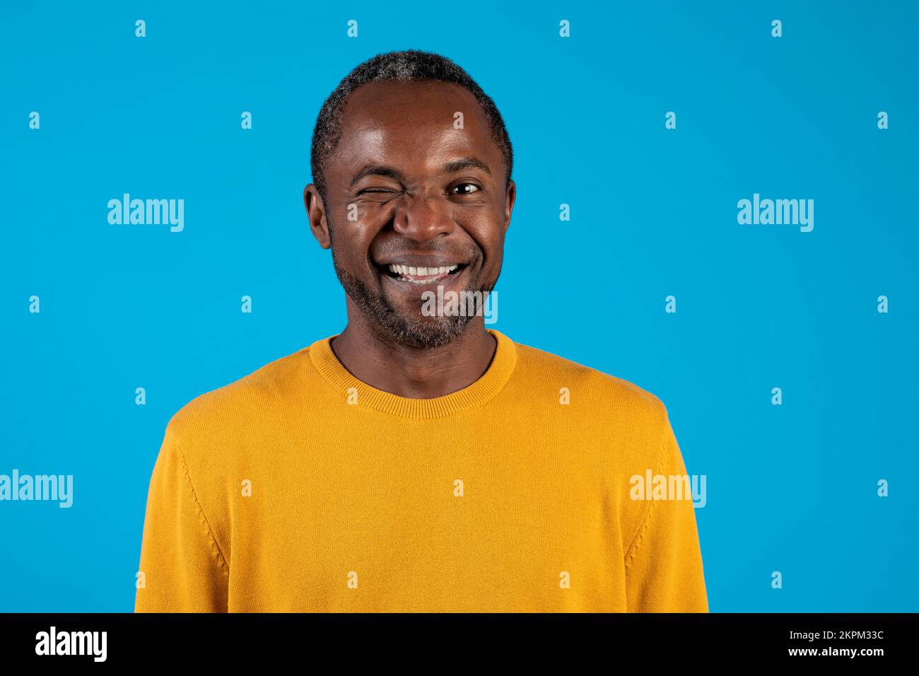 Winking man hi-res stock photography and images - Alamy