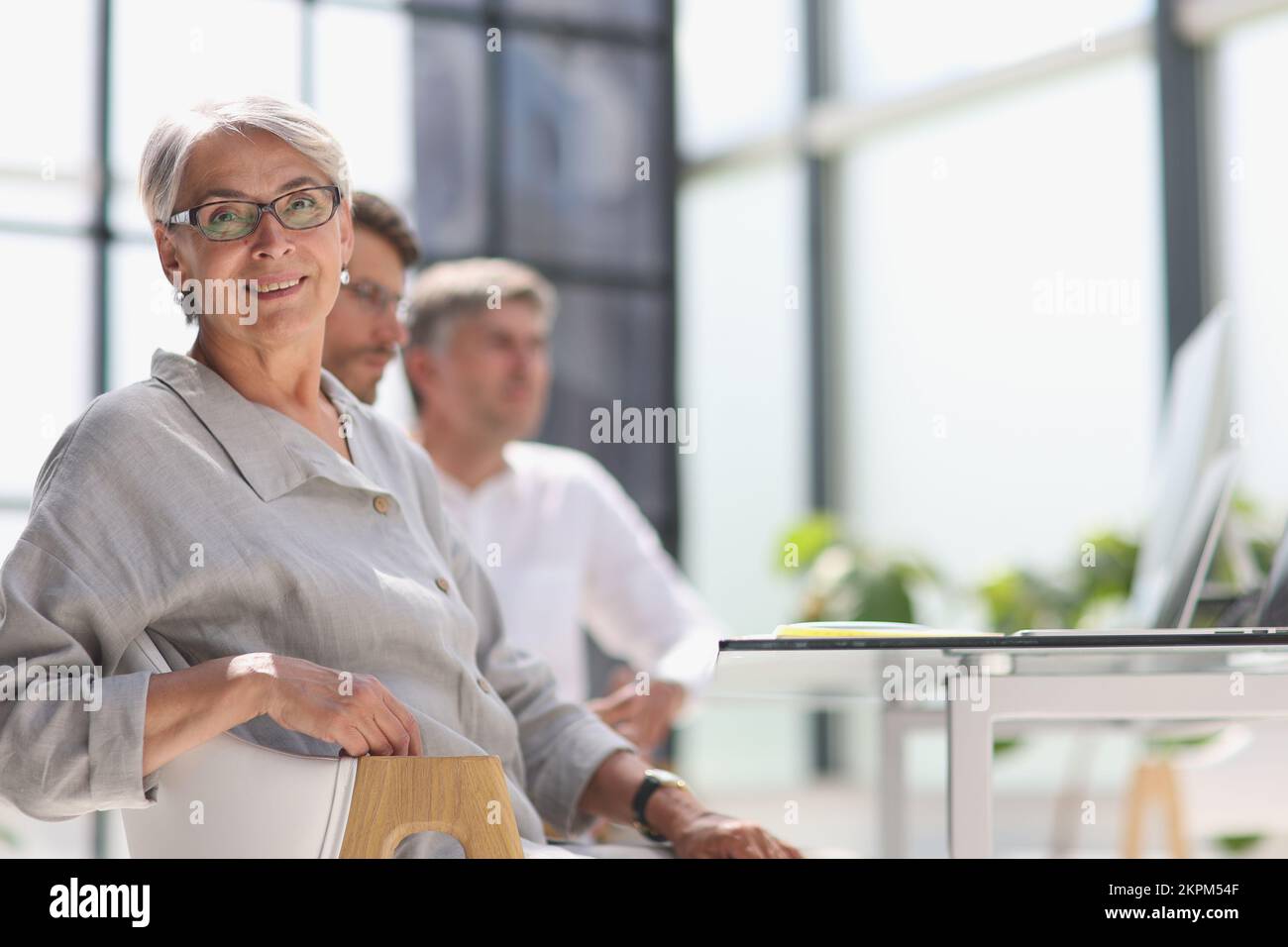 60 year old business woman in a work environment Stock Photo - Alamy