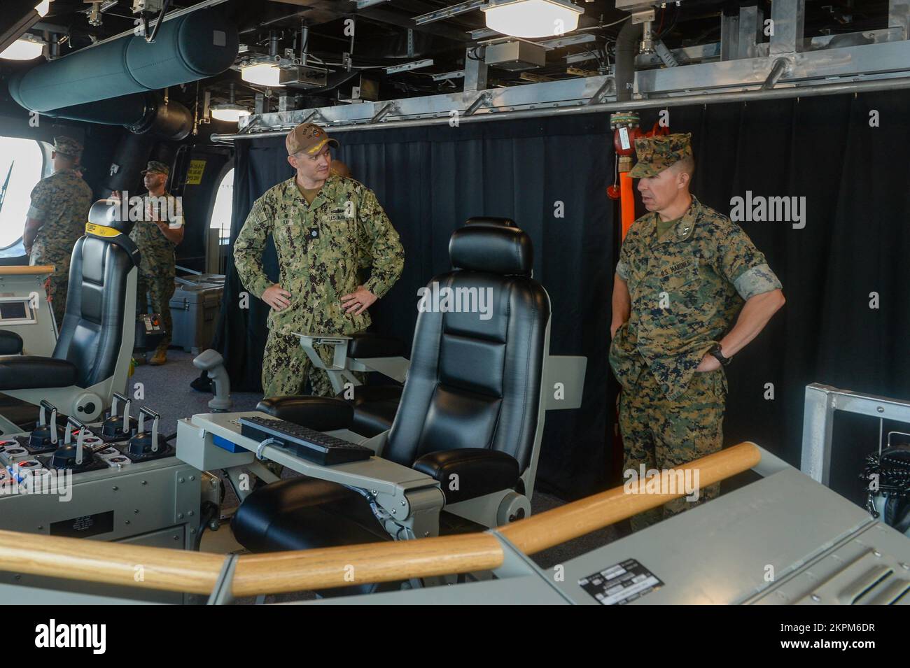 221101-N-ZS023-1058 SAN DIEGO (Nov 1, 2022) Cmdr. Kevin Ray, left ...