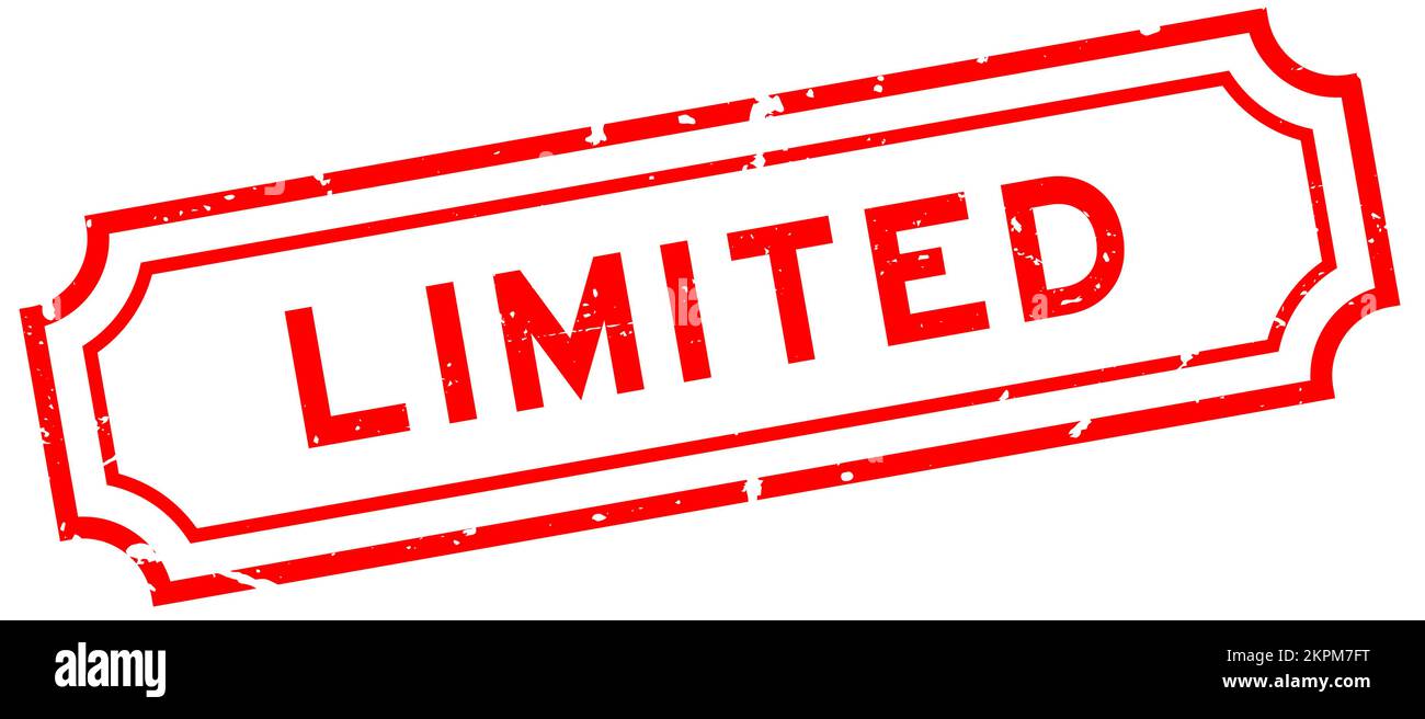 Limited quantity stamp Stock Vector Images - Alamy