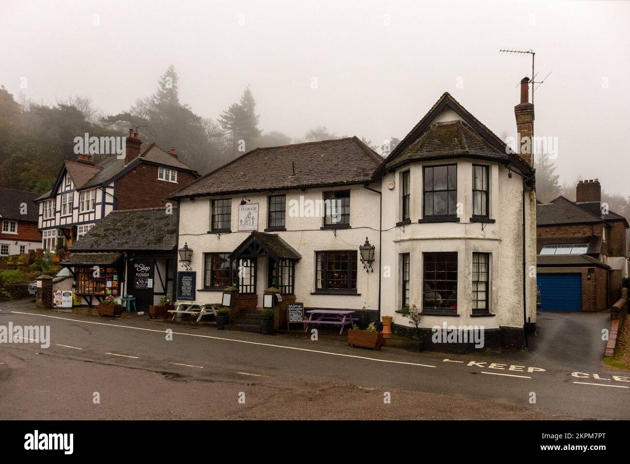 Coldharbour, November 27th 2022: The Plough pub in Coldharbour, Surrey ...