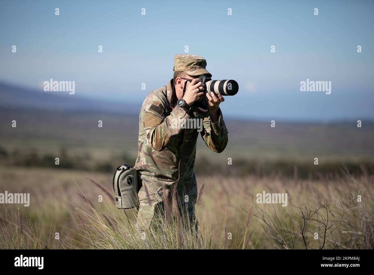 U.S. Army Spc. Wyatt Moore with the 28th Public Affairs Detachment ...