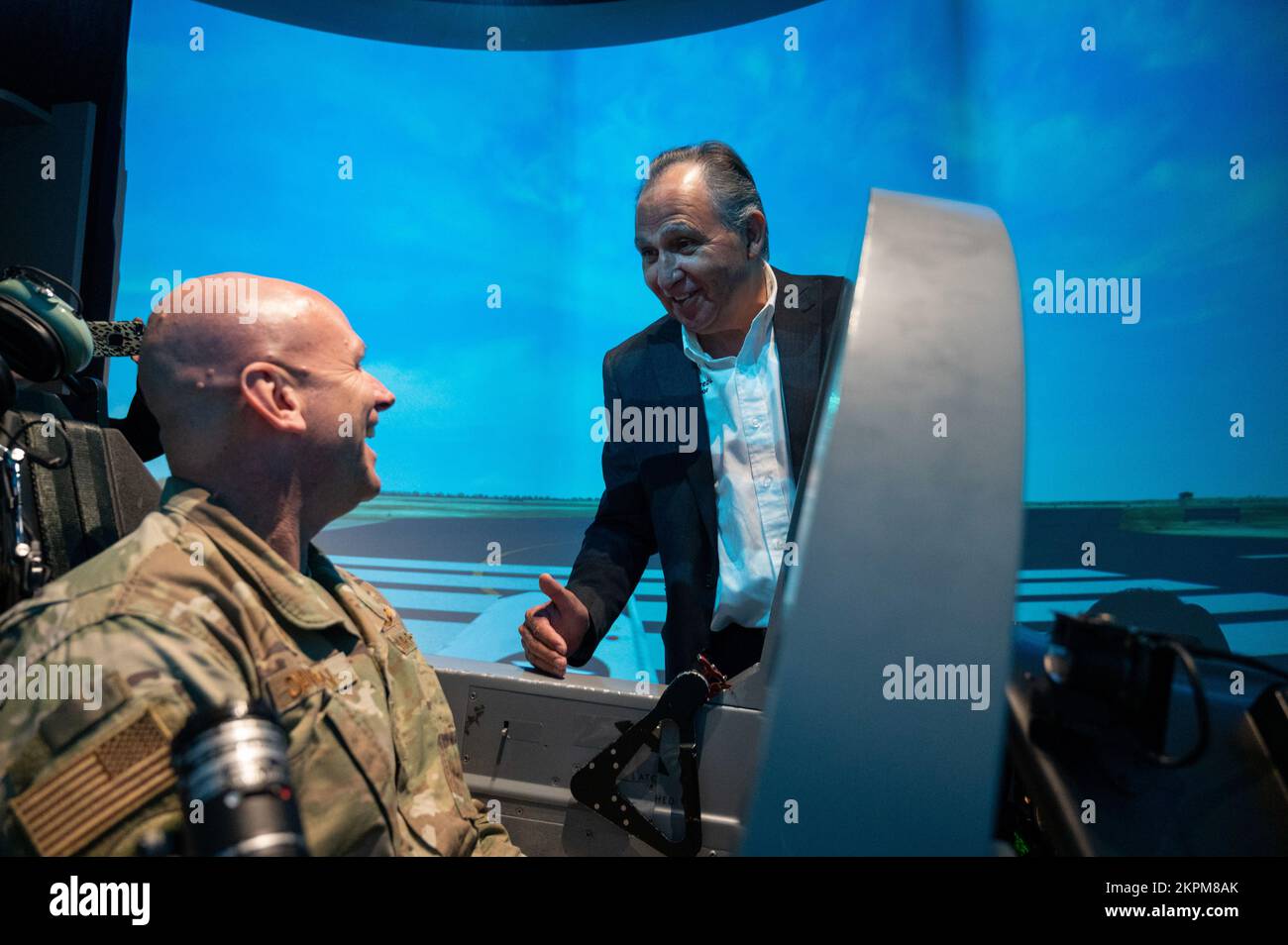 U.S. Air Force Col. Kevin Davidson (left), 47th Flying Training Wing ...