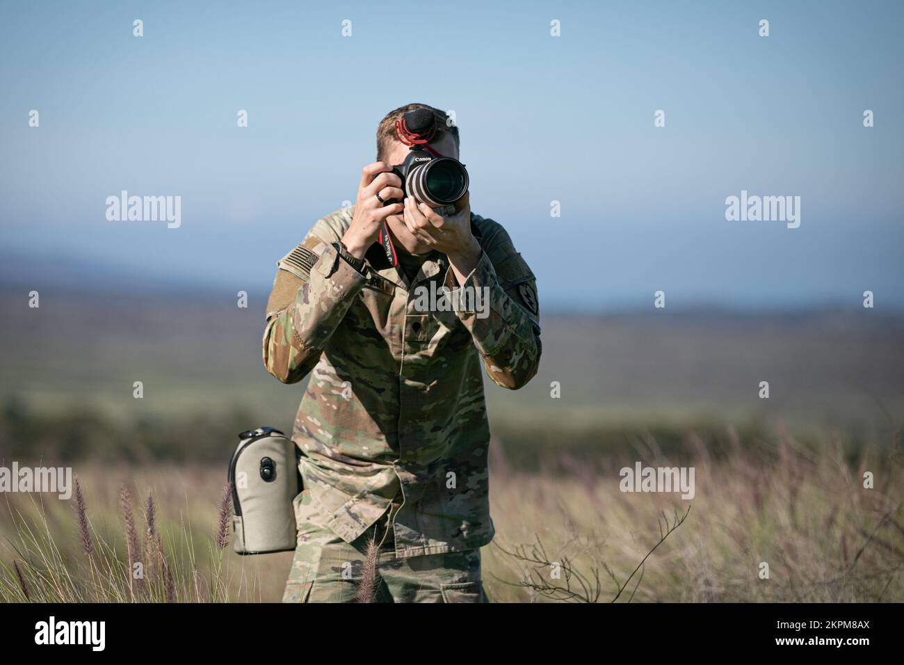 U.S. Army Spc. Wyatt Moore with the 28th Public Affairs Detachment ...