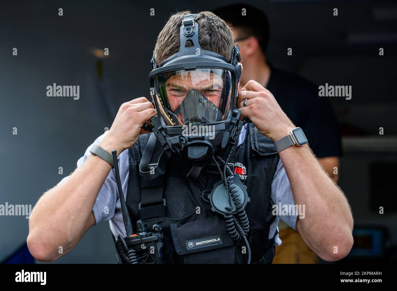 U.S. Air Force Staff Sgt. Alex Potts, survey team member, 21st Weapons ...