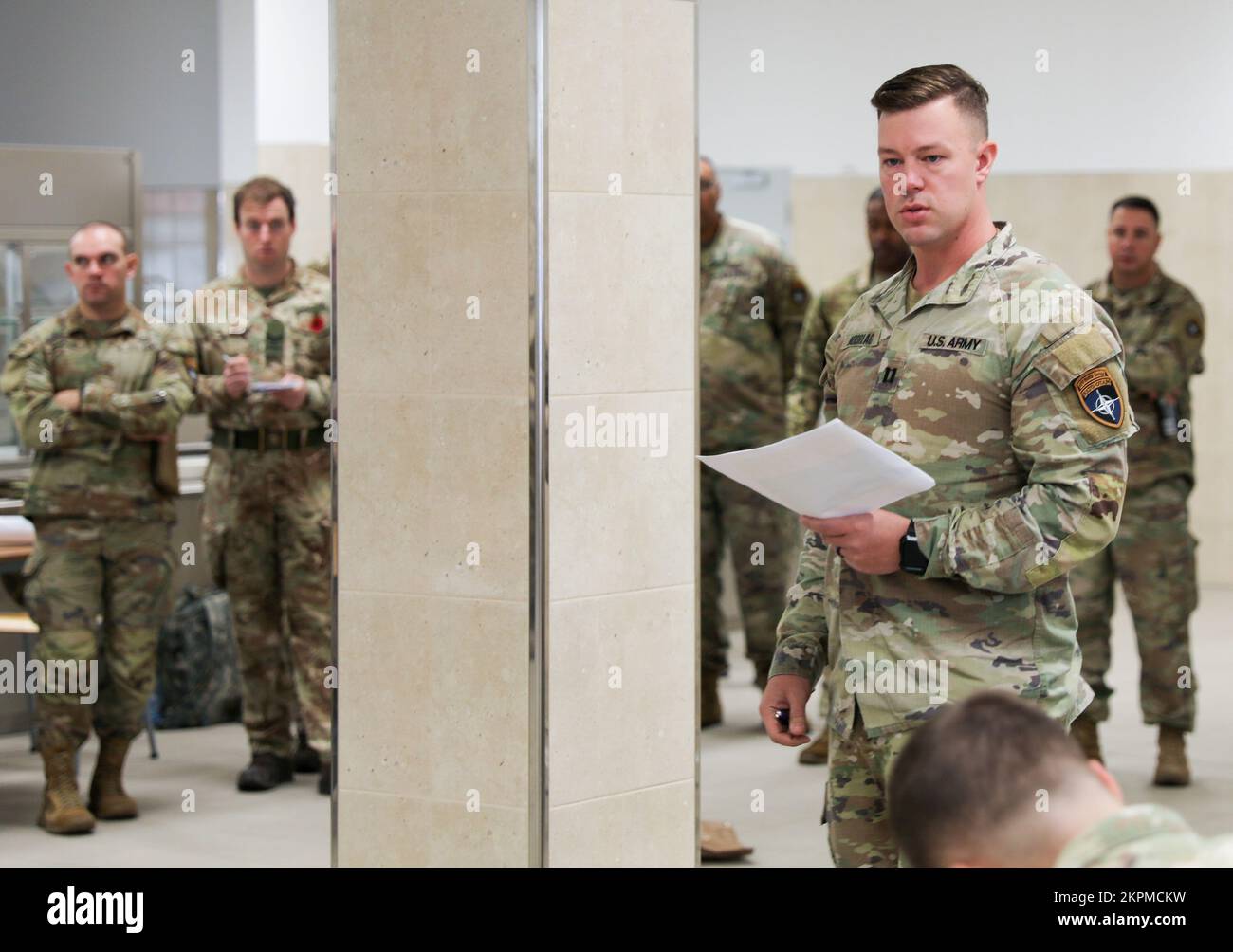 U.S. Army Capt. Stephen Noorlag, commander assigned to Chaos Company ...