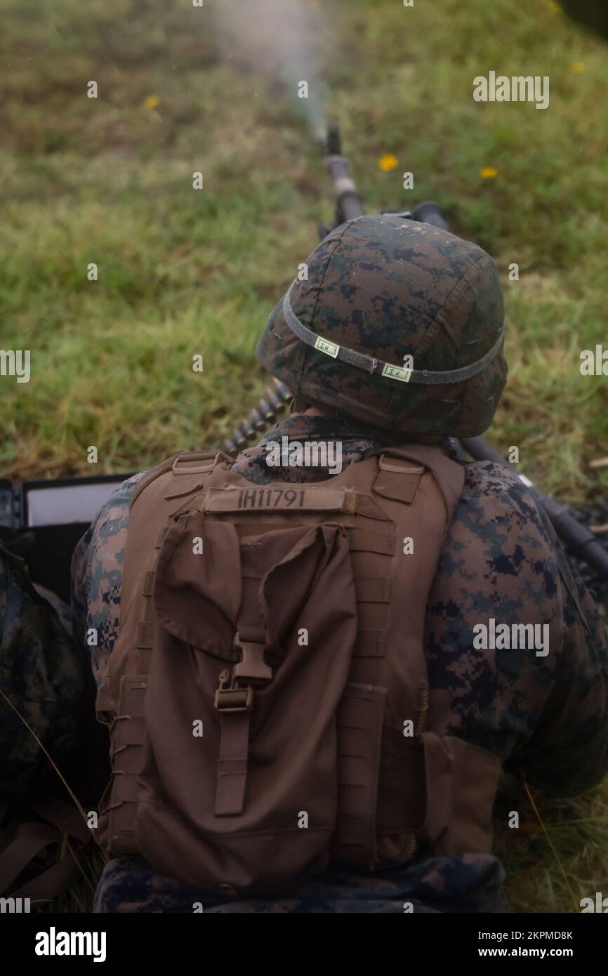 U.S. Marine Corps Lance Cpl. Isaac A. Henderson, a machine gunner with ...