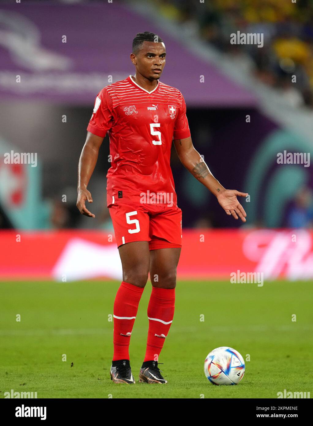 Switzerland's Manuel Akanji during the FIFA World Cup Group G match at ...
