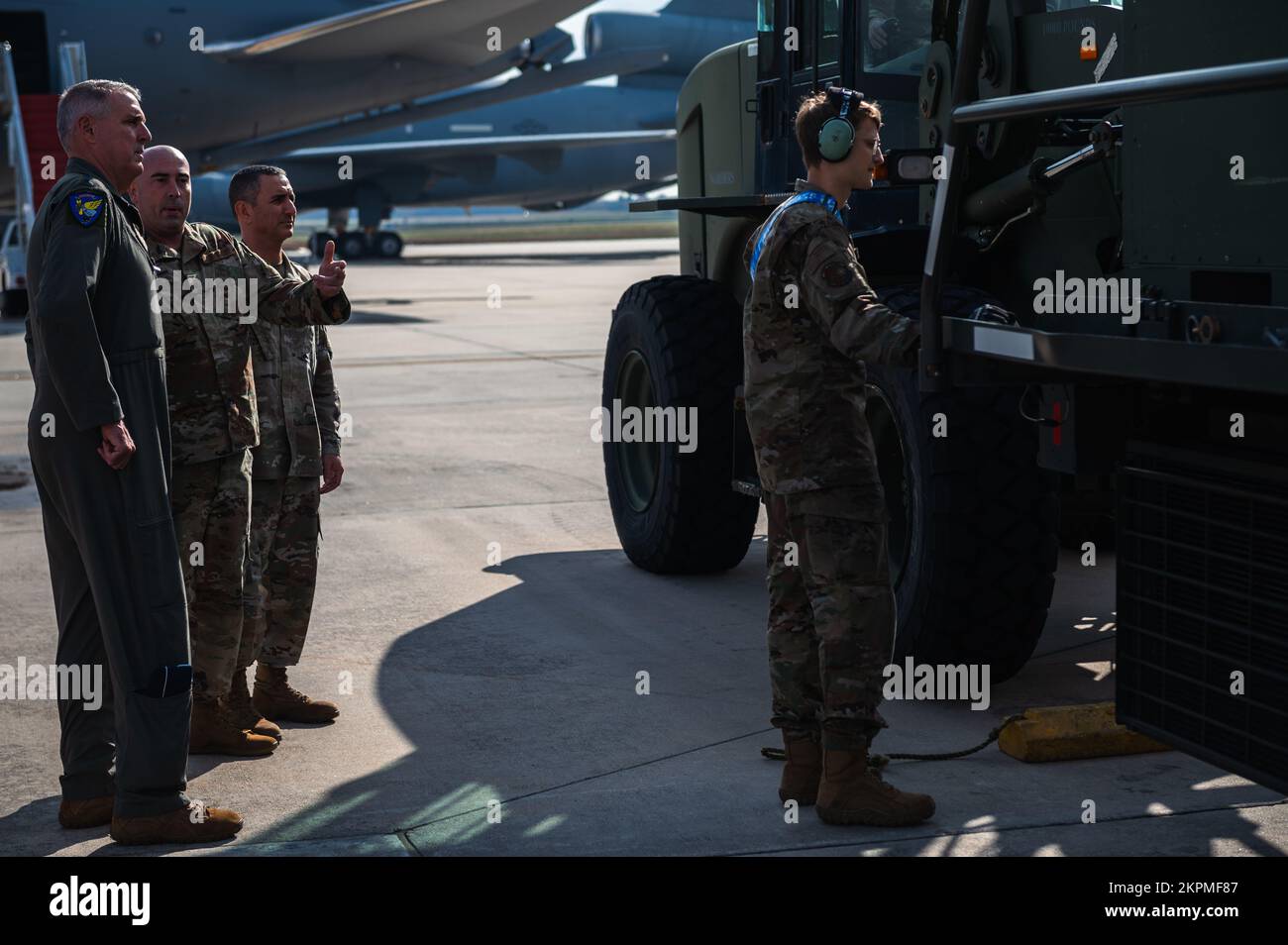 U.S. Air Force Gen. Mike Minihan, Air Mobility Command commander, and ...