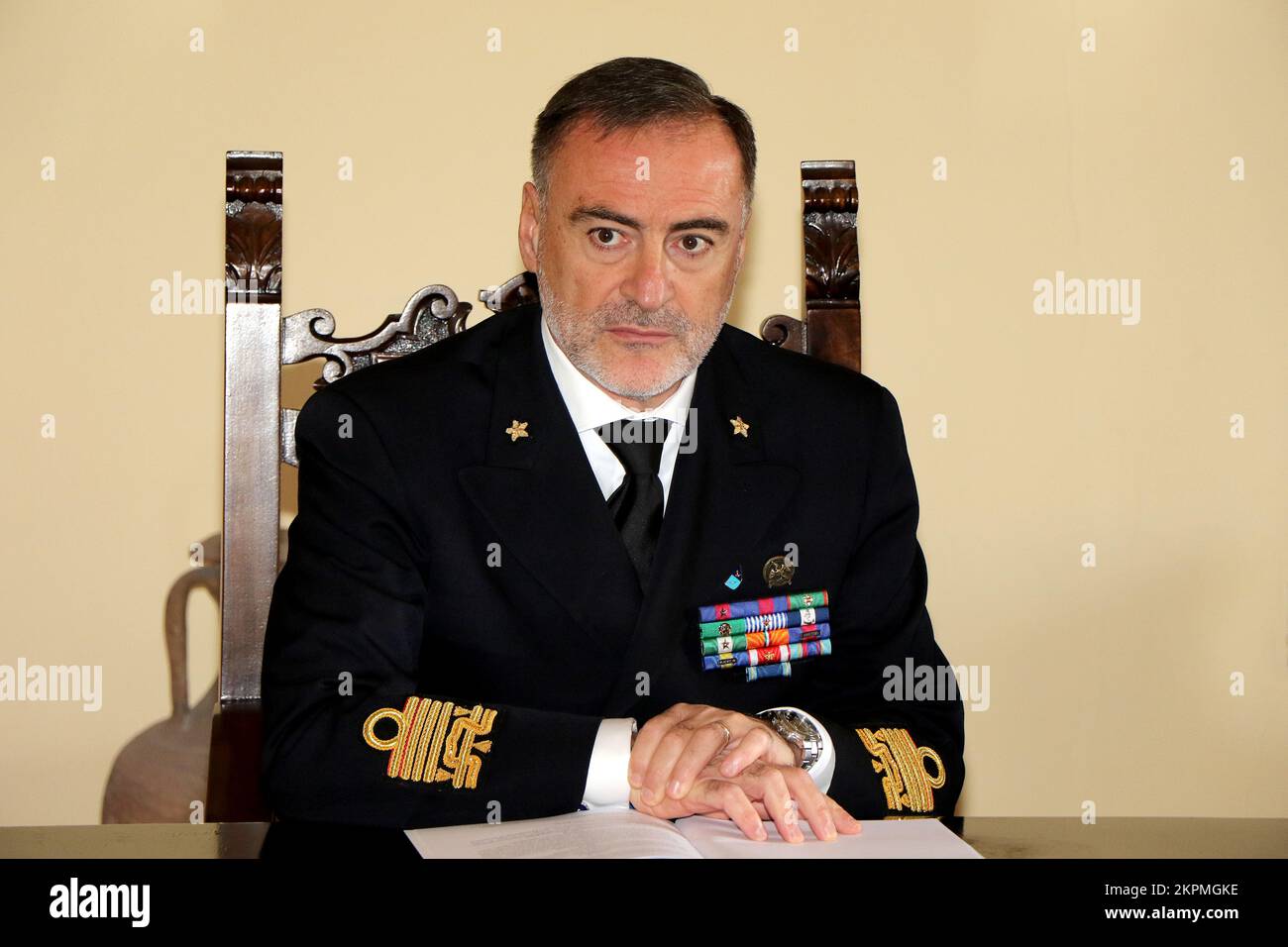 Portrait of Enrico Credendino, Admiral, current Chief of Staff of the ...