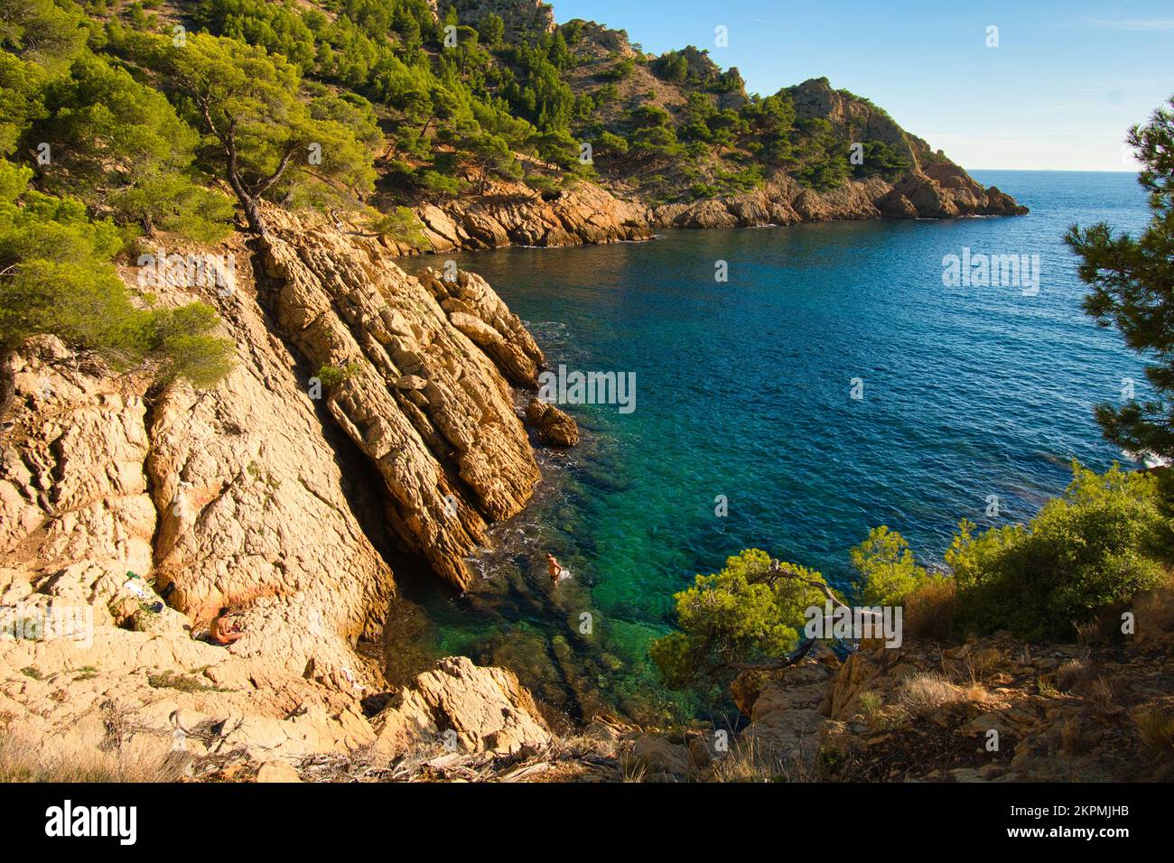 Calanque Mejean in the south of france Stock Photo - Alamy