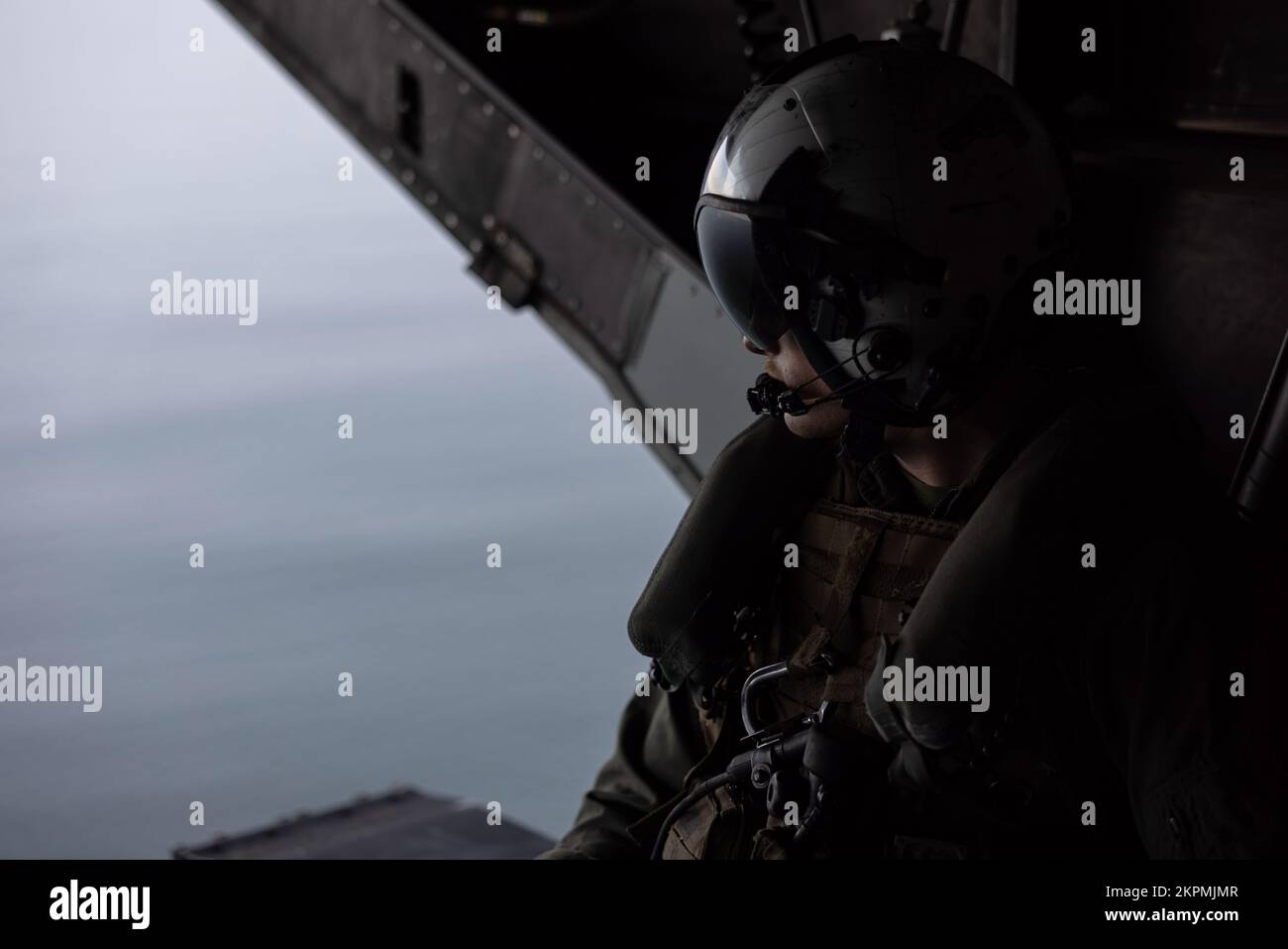 U.S. Marine Corps Cpl. Austin McKinney, a crew chief with Marine Medium ...