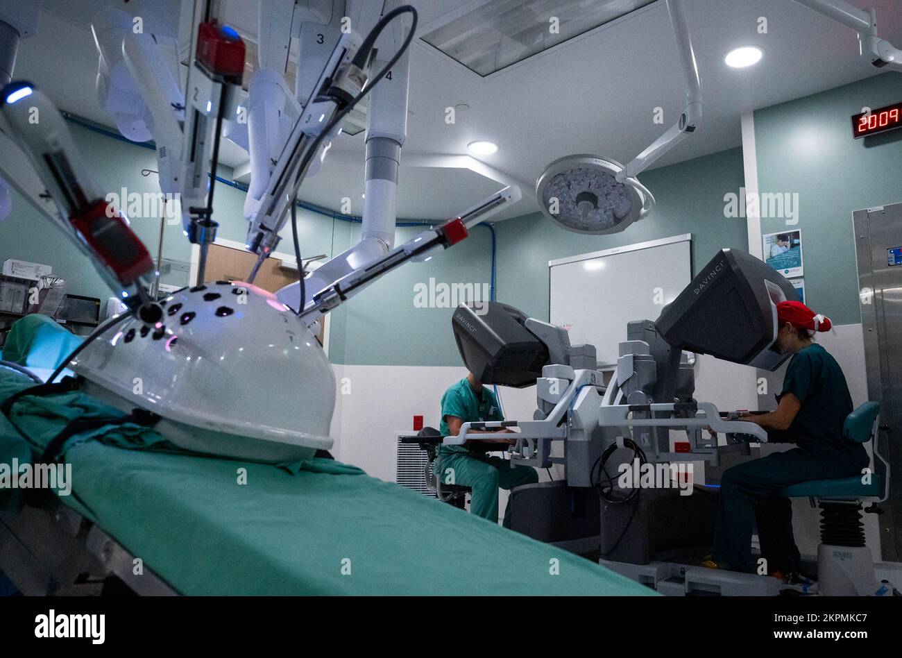 Physicians use 96th Medical Group's new surgical robot Nov. 1 at Eglin Air Force Base, Fla. The ...