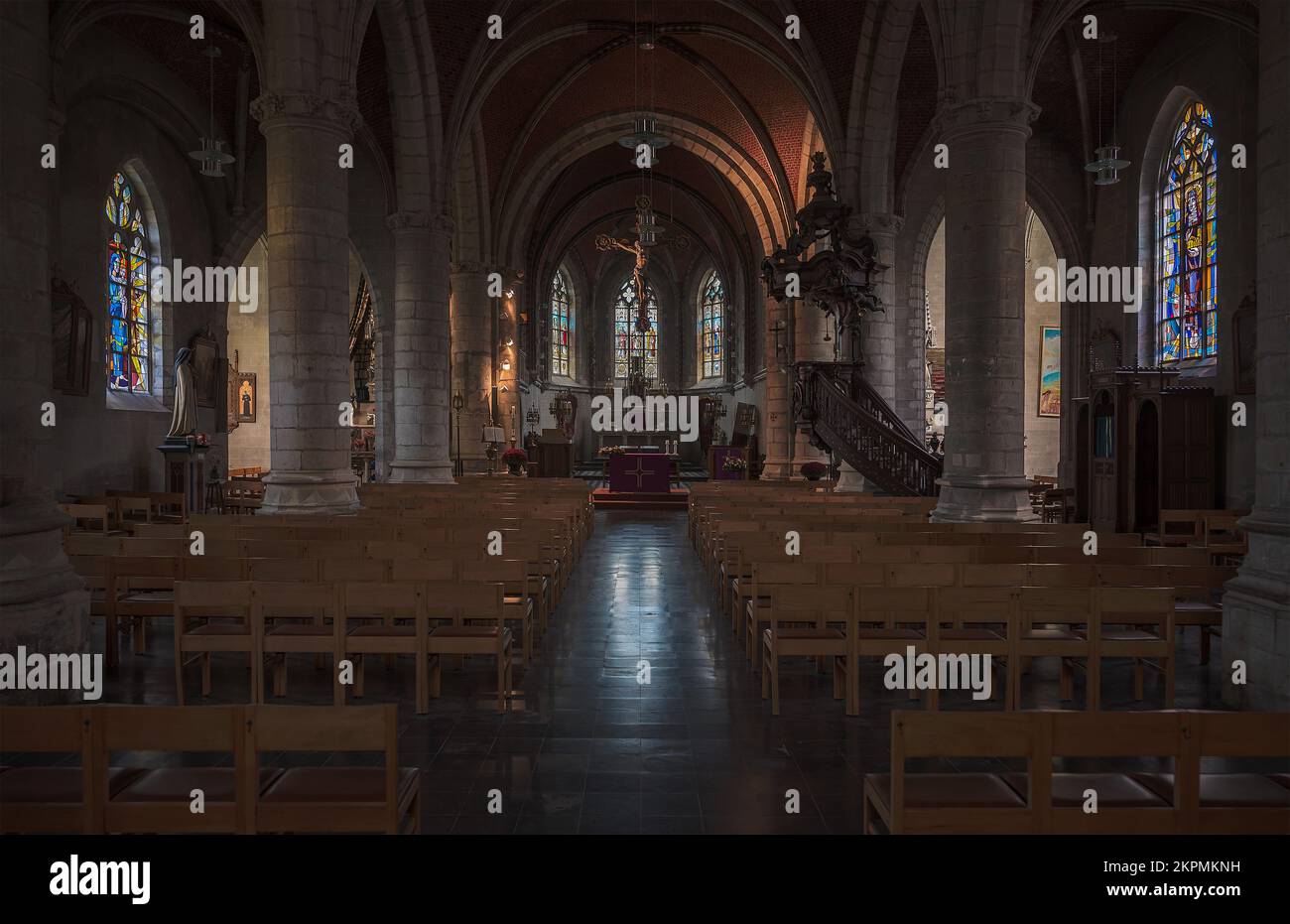 Gothic flemish church hi-res stock photography and images - Alamy