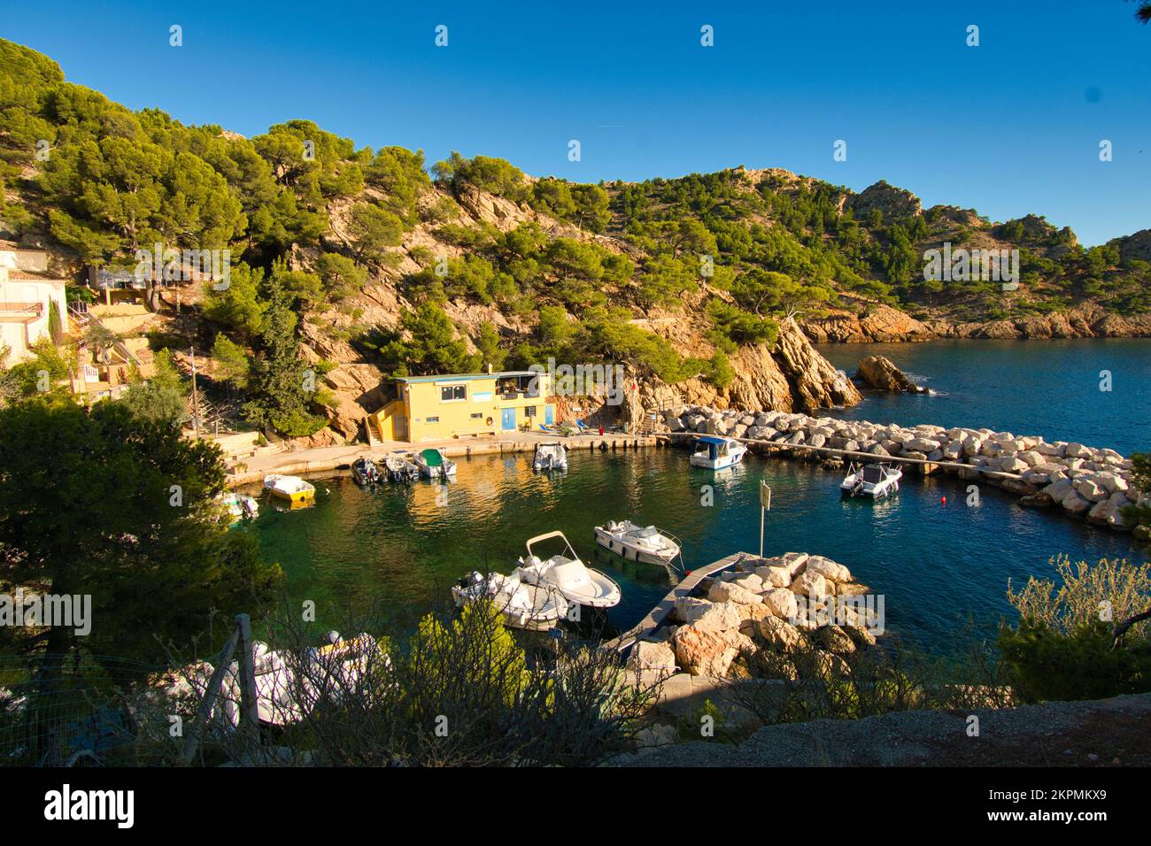 Calanque Mejean in the south of france Stock Photo - Alamy
