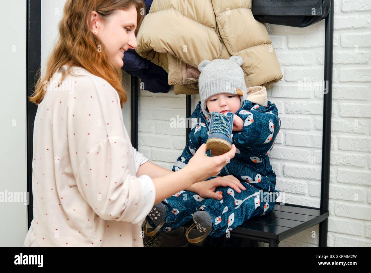Baby together in hallway hi-res stock photography and images - Alamy