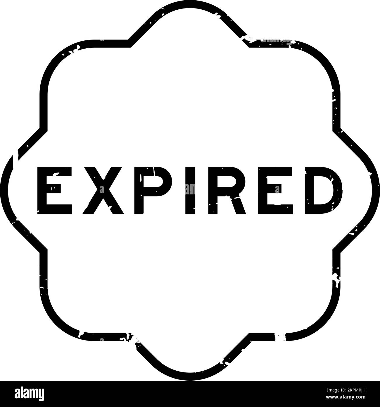 Grunge black expired word rubber seal stamp on white background Stock ...