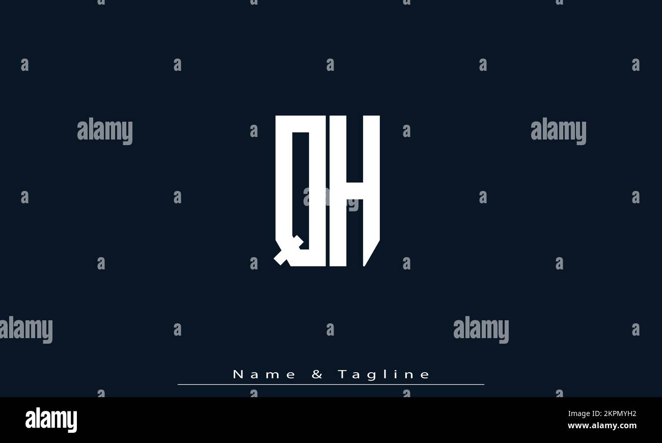 Alphabet letters Initials Monogram logo QH , HQ Stock Vector Image & Art - Alamy