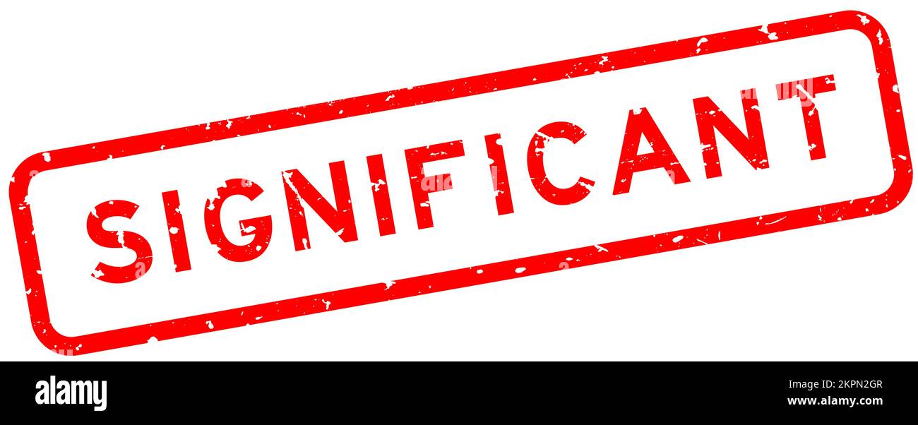 Grunge red significant word square rubber seal stamp on white background Stock Vector Image ...