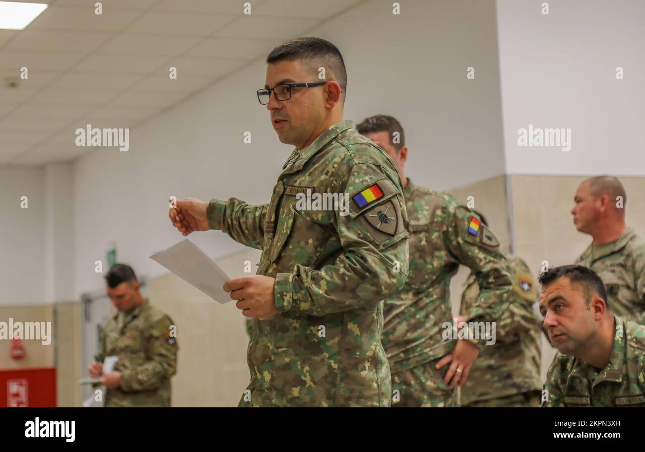 Romanian Capt. Rares David, the operations officer for The Sky ...