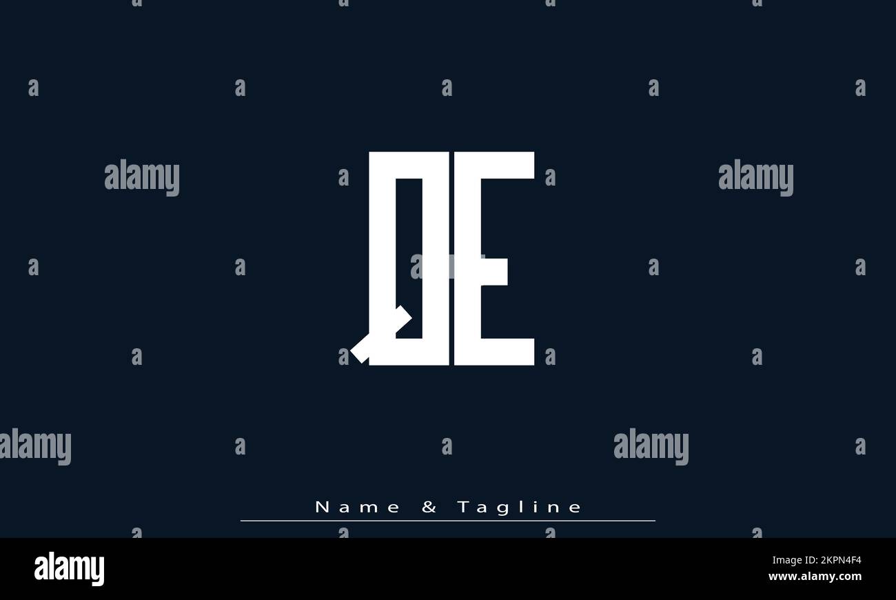Alphabet letters Initials Monogram logo QE , EQ Stock Vector Image ...