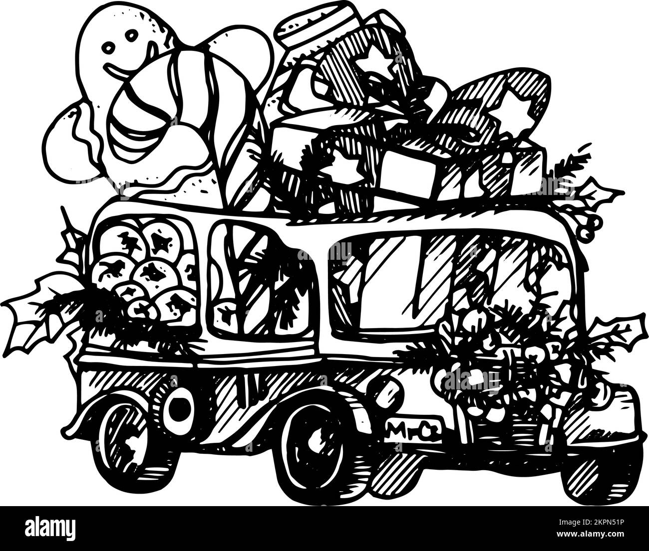 Old buy car Stock Vector Images - Alamy