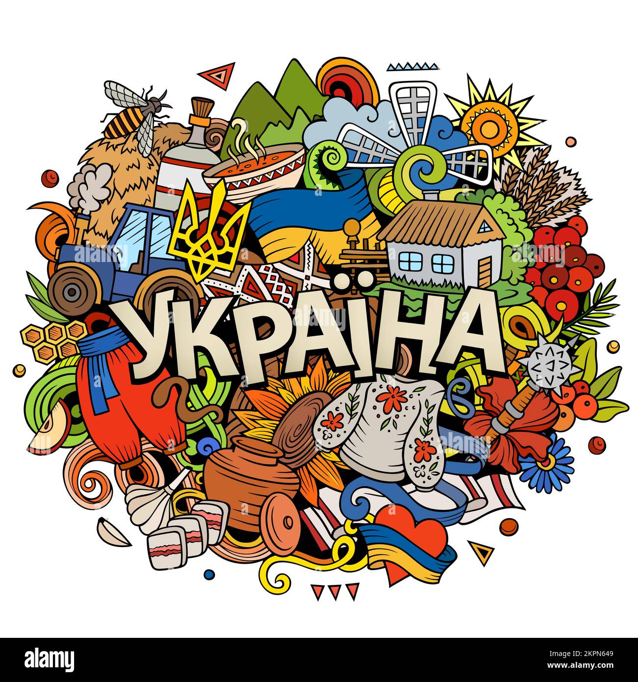 Ukraine wheat tractor Cut Out Stock Images & Pictures - Alamy