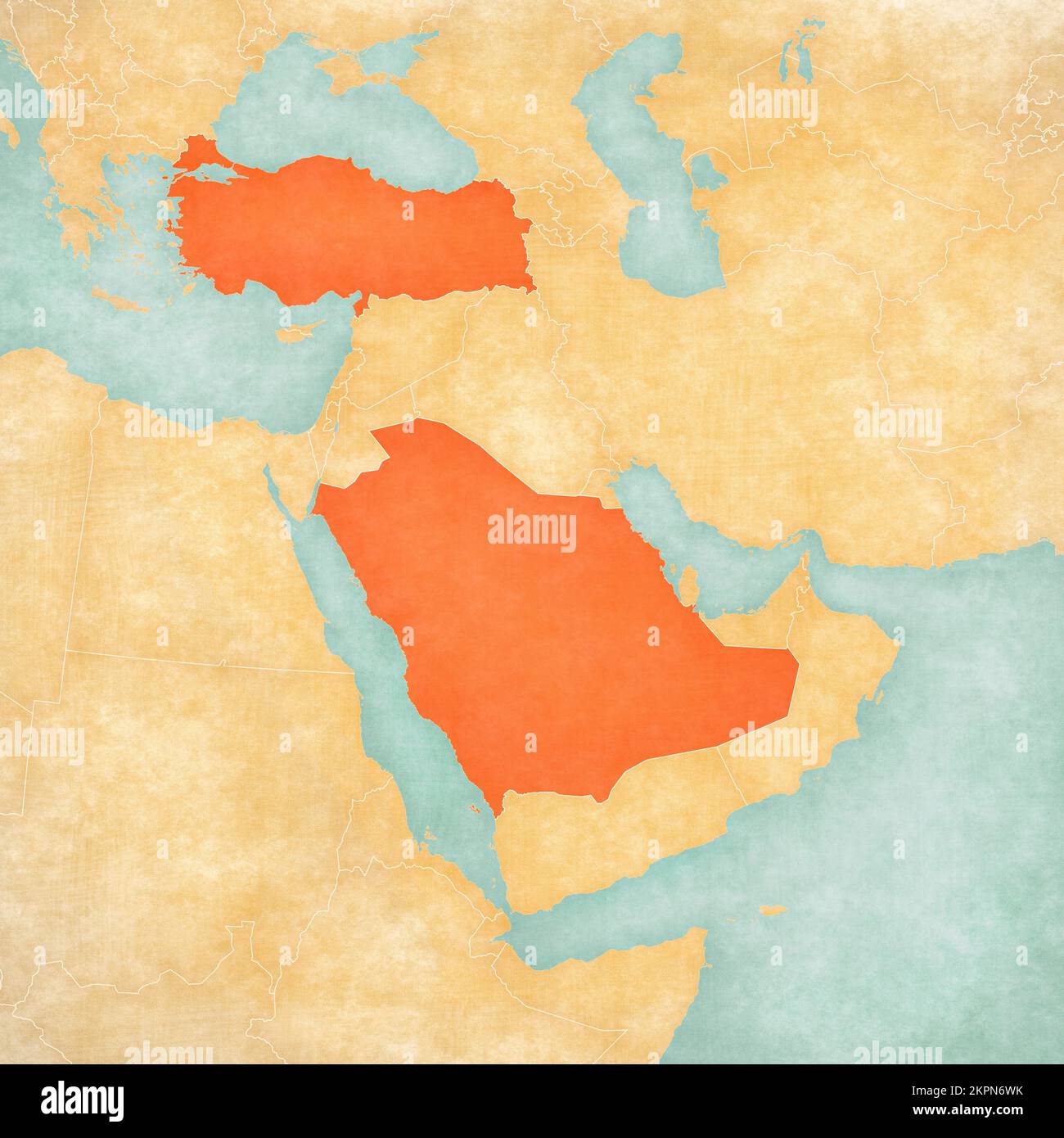Old saudi map hi-res stock photography and images - Alamy