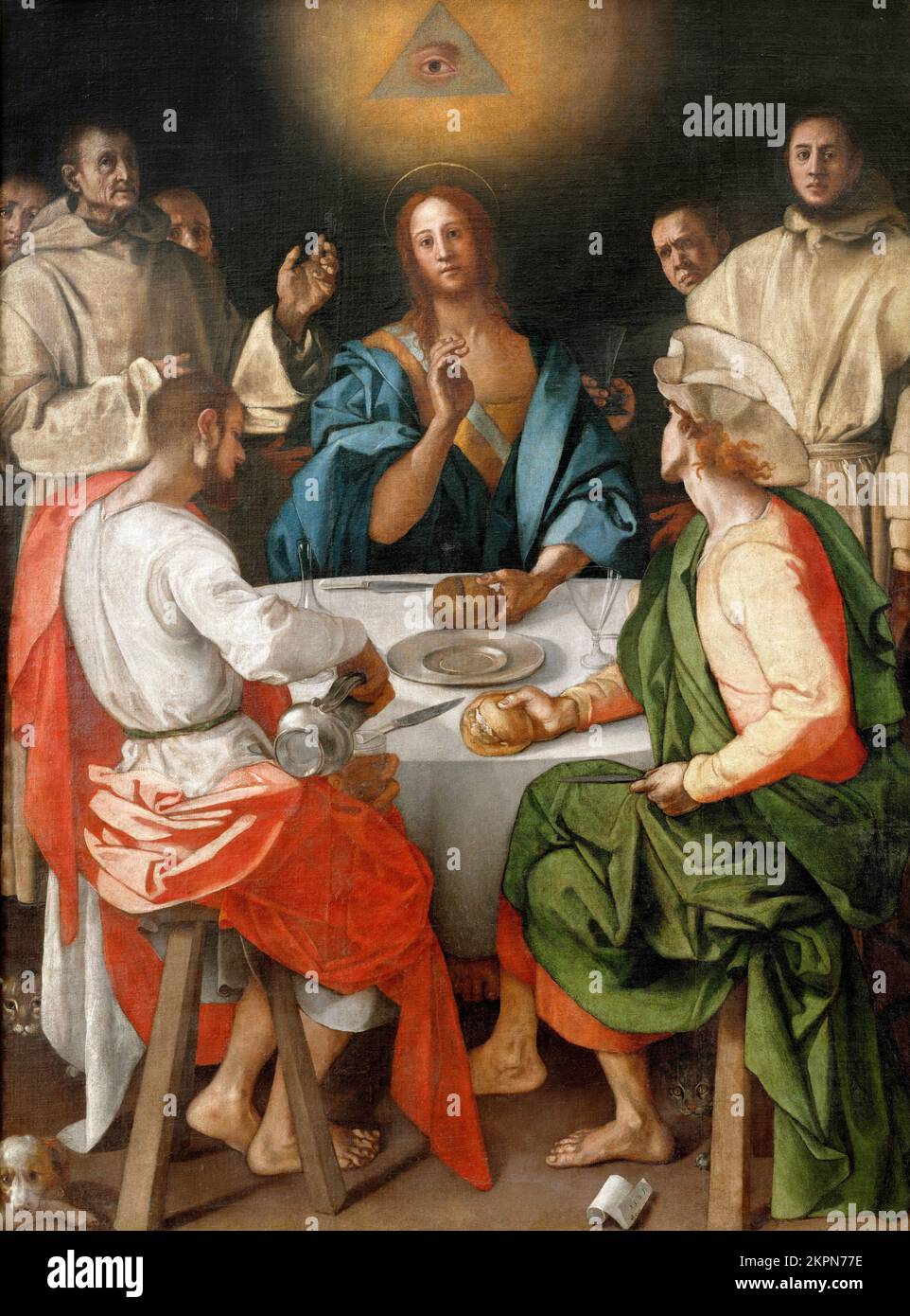 Supper at Emmaus by Pontormo (Jacopo Carucci: 1494-1557), oil on canvas ...