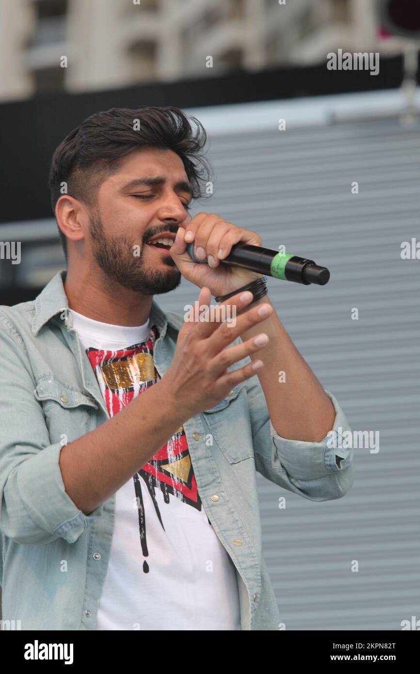 August 2013, Mississauga, Ontario, Canada. --- Lead singer Sups of the ...