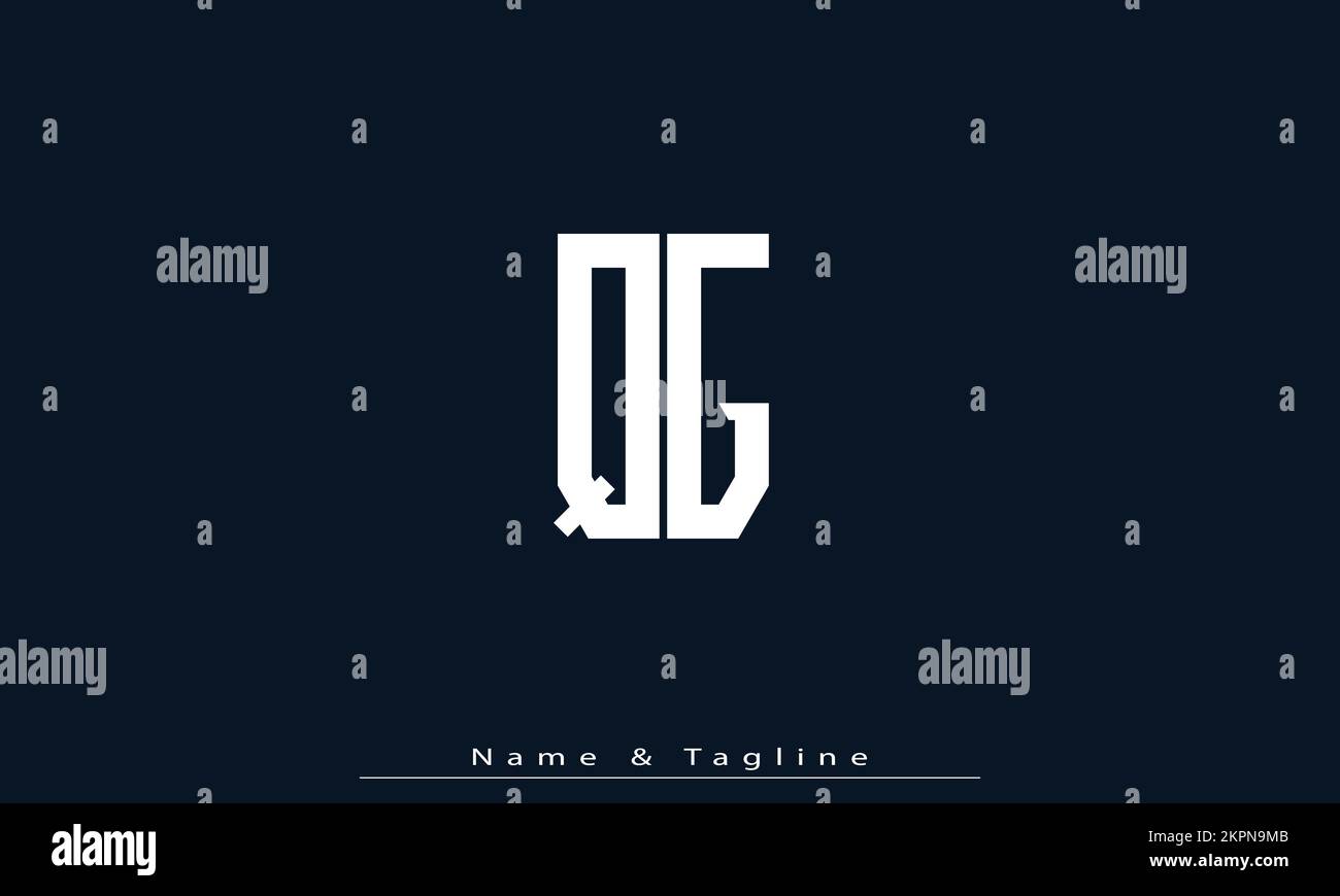Alphabet letters Initials Monogram logo QG , GQ Stock Vector Image ...
