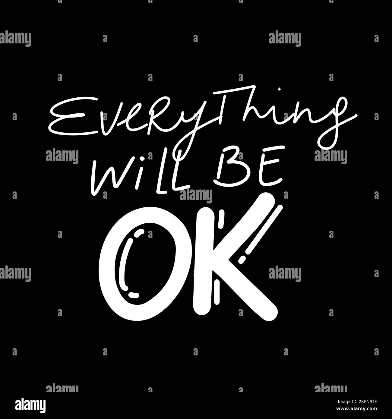 Everything is ok Stock Vector Images - Alamy
