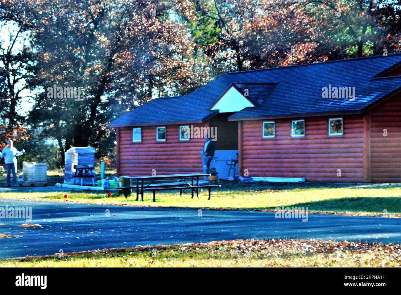 Work on a new comfort station is shown Nov. 1, 2022, at Pine View ...