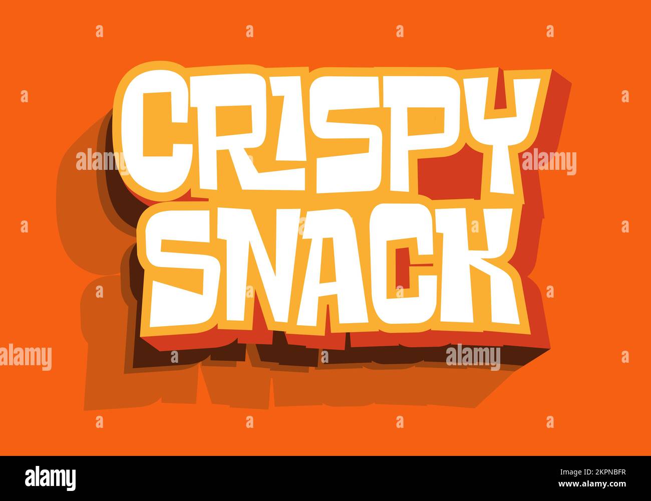 Crunchy crispy text, lettering quote hand drawn creative concept for ...