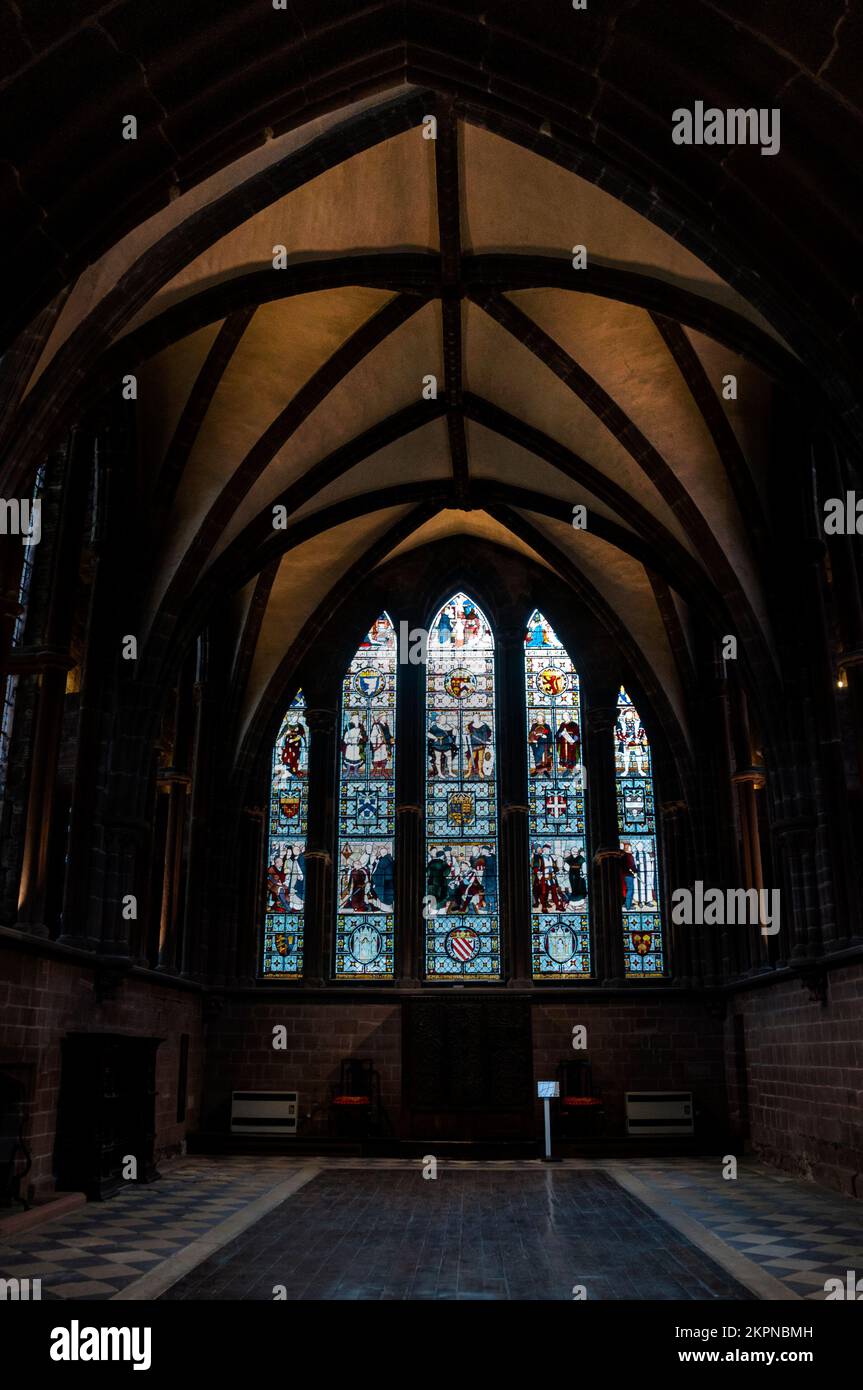 Chester Cathedral Chapter House stone vaulted ceiling in Chester ...