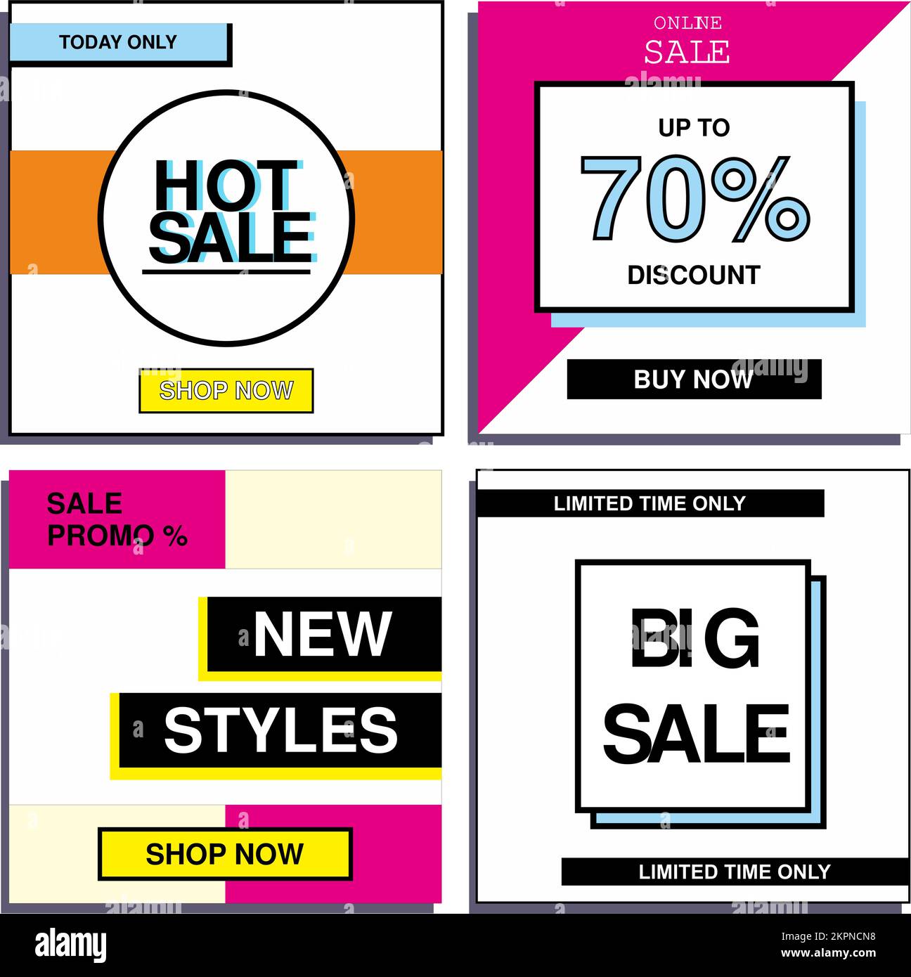 A design of Sale promotion banners for social media post collection ...