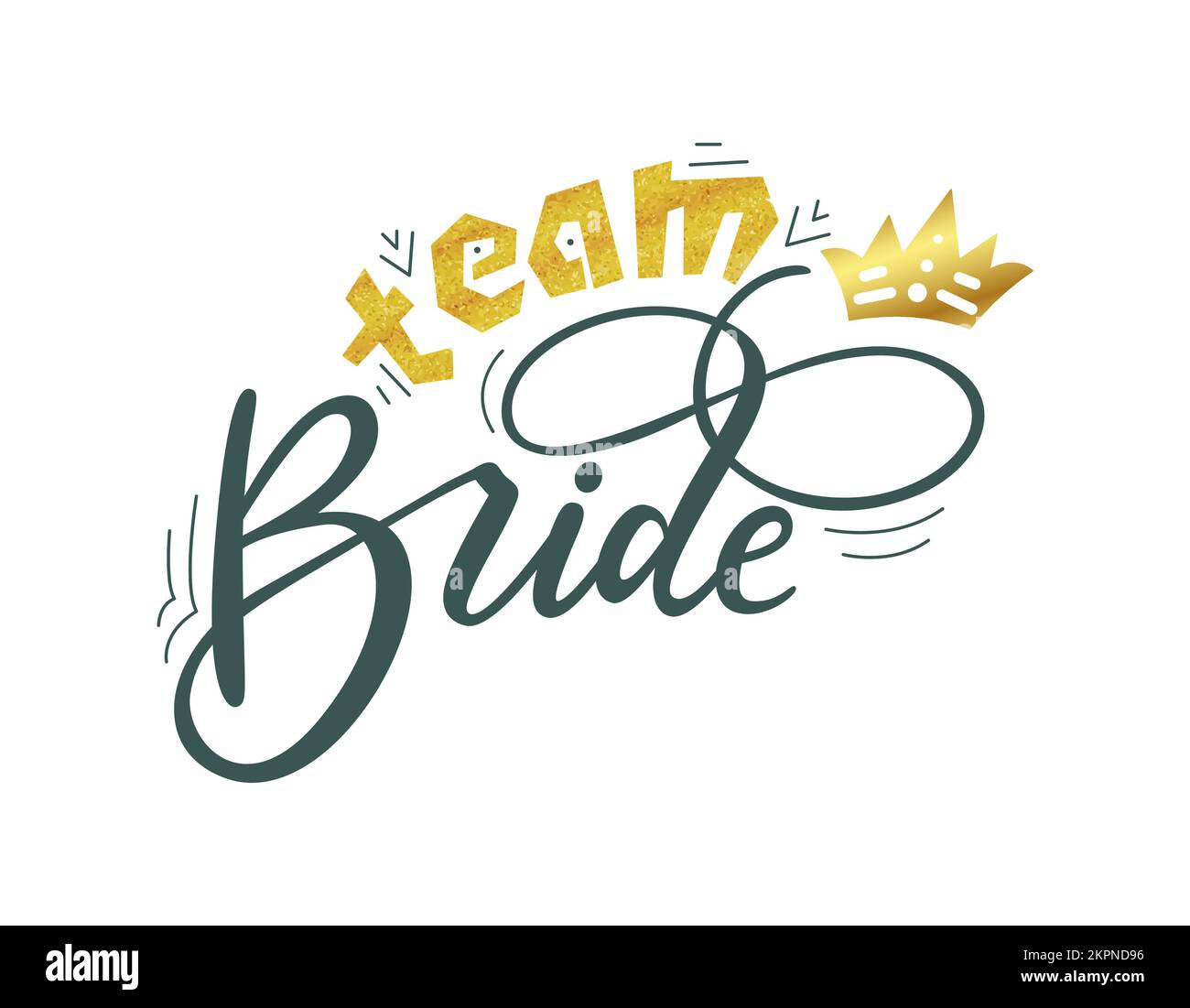 Bride tribe hand drawn lettering quote. Wedding inspiration calligraphy ...