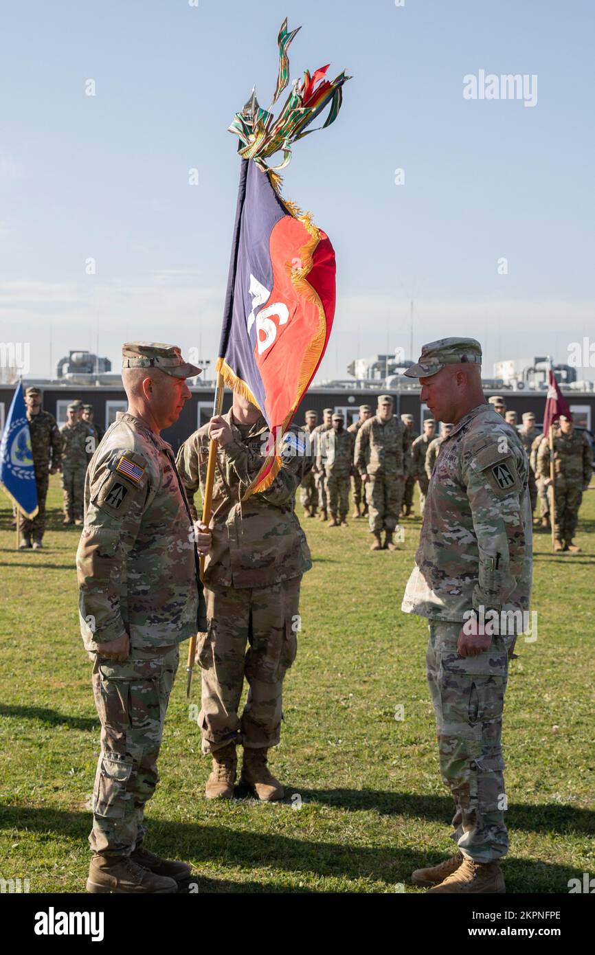 Kosovo Force transferred authority between outgoing Regional Command ...